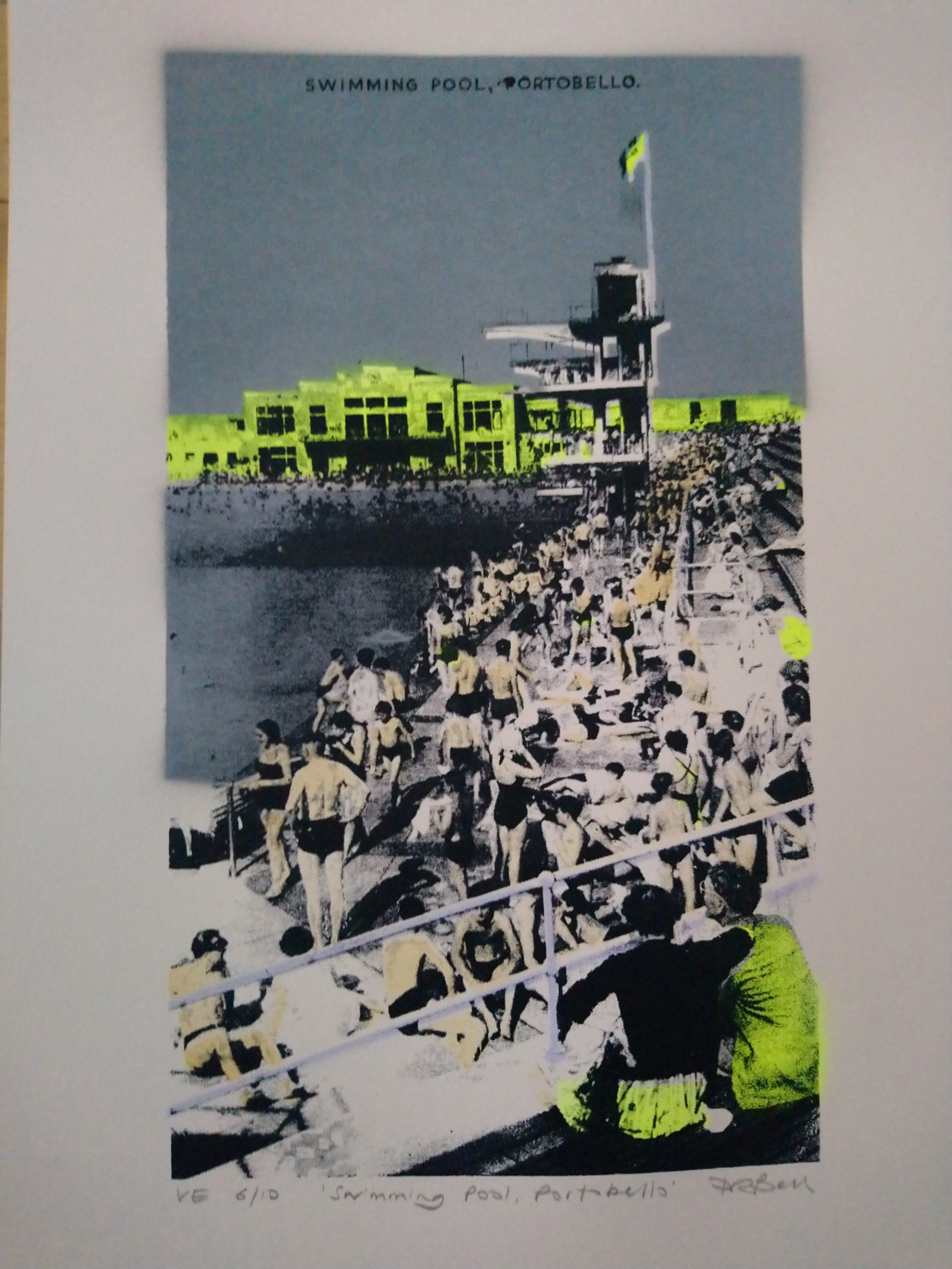 Swimming Pool, Portobello - Screenprint Open-air Lido Artwork Screenprint