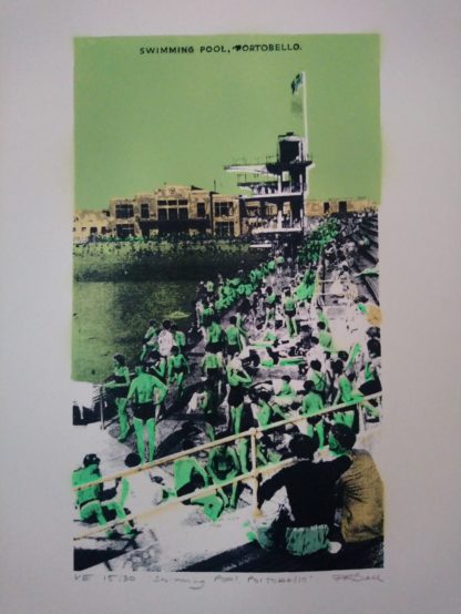 Swimming Pool, Portobello - Screenprint Open-air Lido Artwork Screenprint