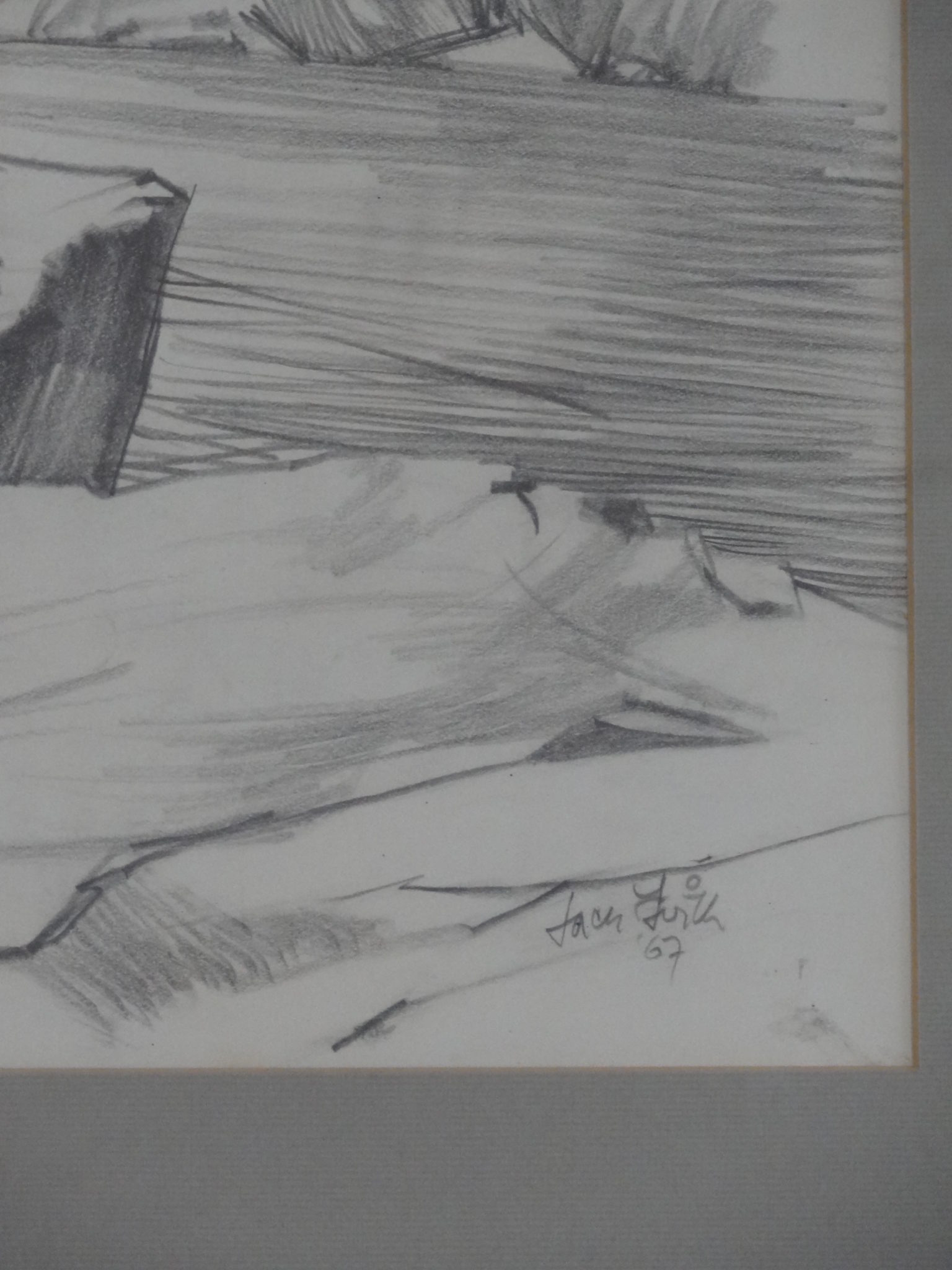 Coastal Pencil Sketch - Bell's Galleries