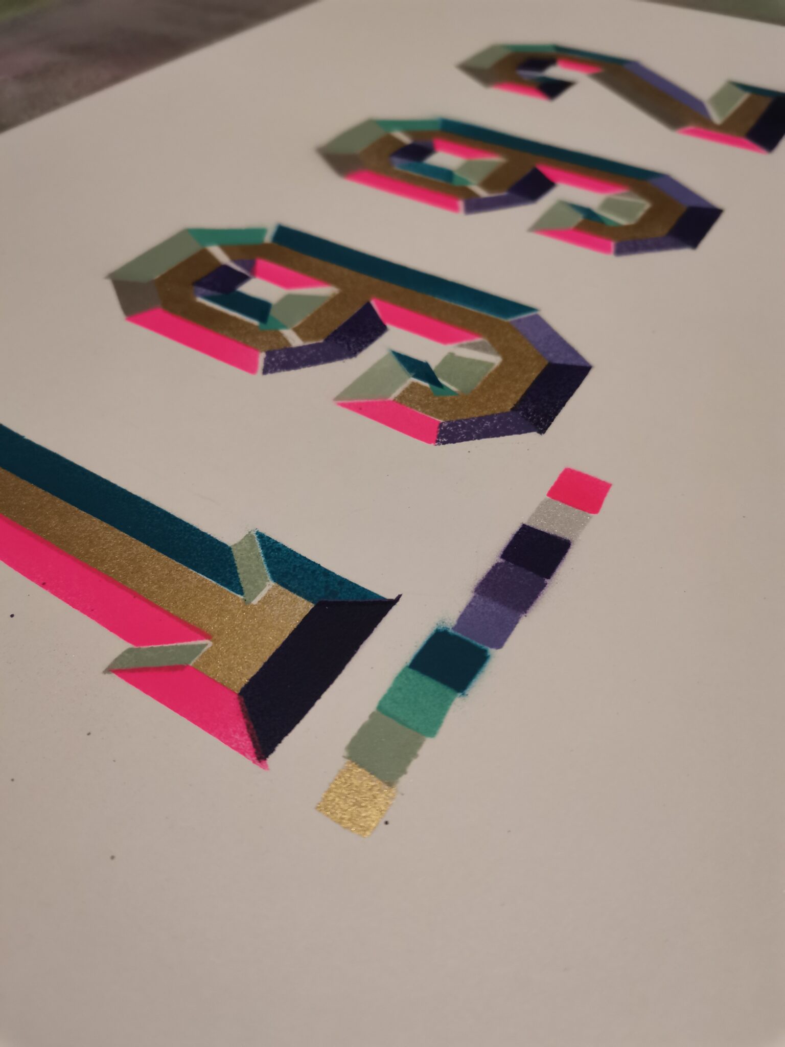 Custom Stencil Numbers (College Font) - Bell's Galleries