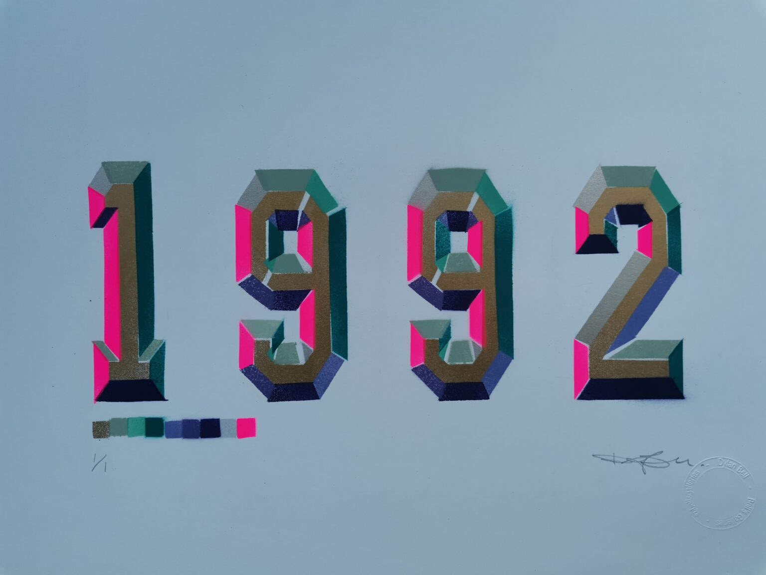Custom Stencil Numbers (College Font) - Bell's Galleries