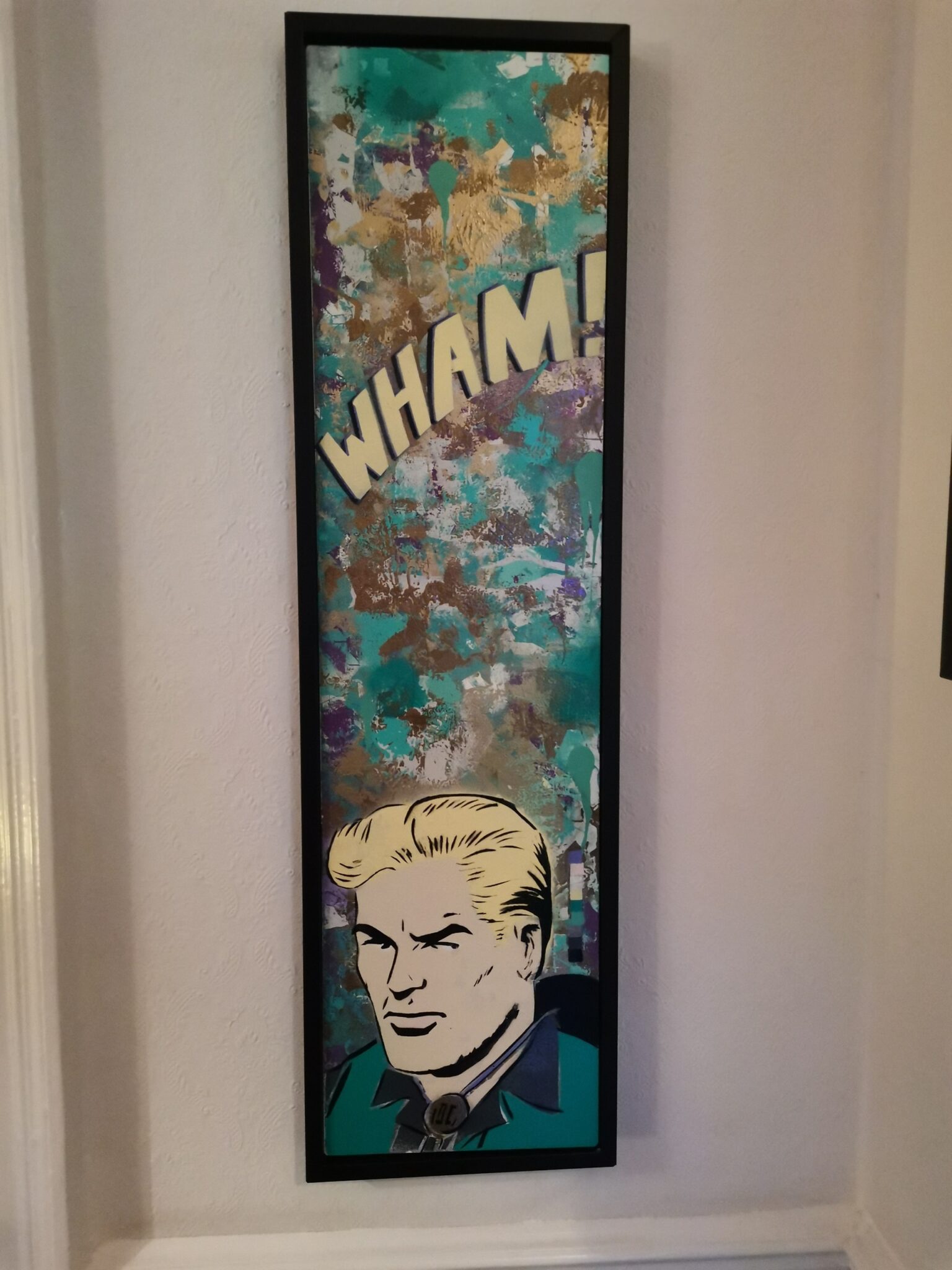 Wham - Spraypaint Stencilled Original